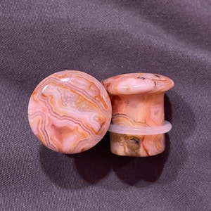 Stone Tunnel Plugs Gauges Blue Tiger Eye Stone Tunnels Double Flare ...