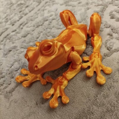 Tree Frog Digital .STL File for 3dprinting, Articulated Fidget Figure ...
