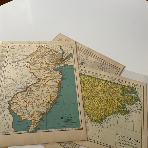 South Africa Map 1937, Vintage Map of South America, Old Map, Union of ...