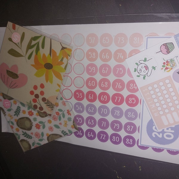 112 Numbers Planner Stickers | Number Dots Stickers | Numbers Planner ...
