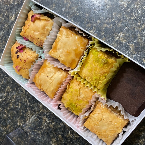 8 Piece Assorted Baklava Package, Sampler Baklava Package, Mixed ...