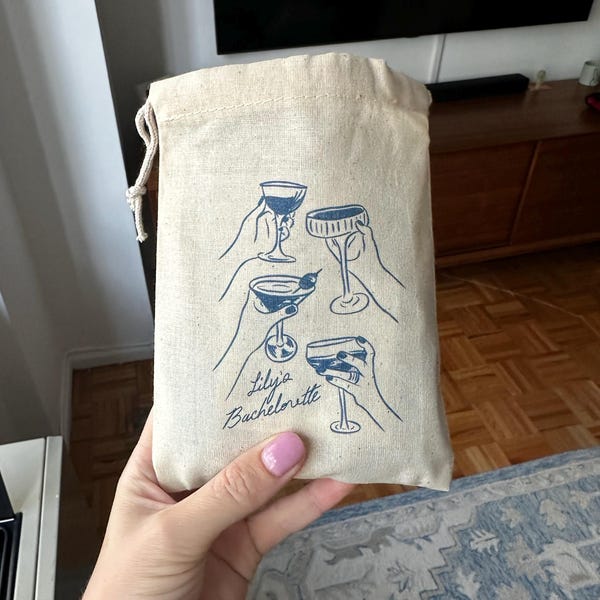 Cacti and Cocktails Bags - Desert Bachelorette Bag - Simple Wedding ...