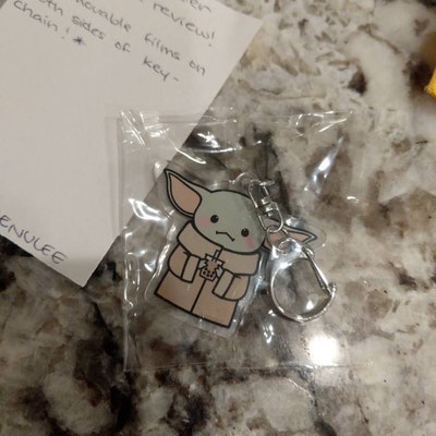 Baby Boba Keychain Double-sided Acrylic - Etsy