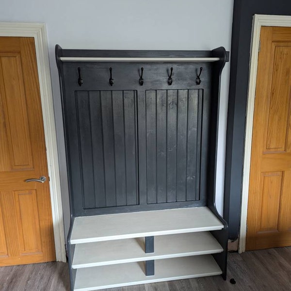 4ft Coat Rack,boot Room, Hallway Bench,monks Bench, Shoe Storage, Any ...