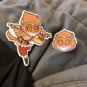 Journey to the West Chibi Stickers Sun Wukong, Macaque, Spider Demon 3. ...