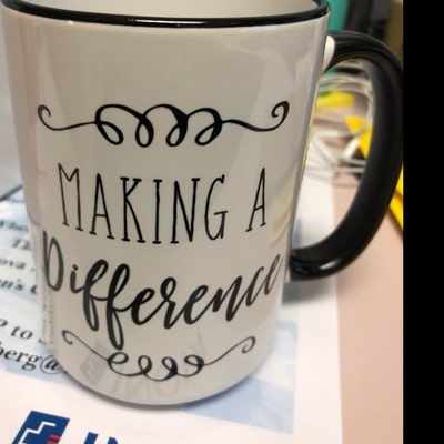 Making A Difference Mug / Employee Gift / Social Worker Gift / - Etsy