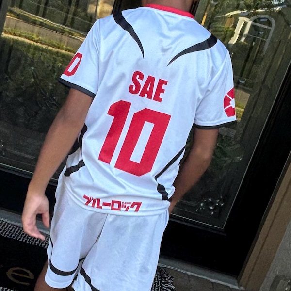 Paris X Gen (PXG) Soccer Jersey, Blue Lock Rin Itoshi Football T-shirt ...