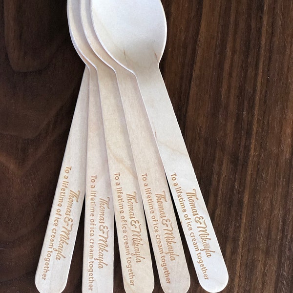 Wooden Spoon Custom Engraved, Personalized W/ Your Logo or Phrase ...