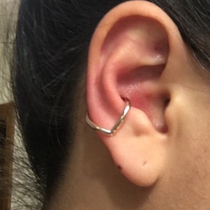 Conch Piercing, Conch Pierced Gauge Earring, Hex Piercing, Gold Conch ...