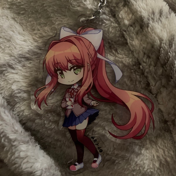 Doki Doki Literature Club+ - Monika Plus (double Sided) 3.5" Acrylic ...