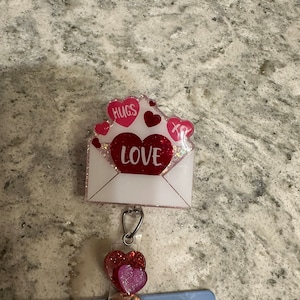 Valentines Badge Reel Love Letter - Etsy