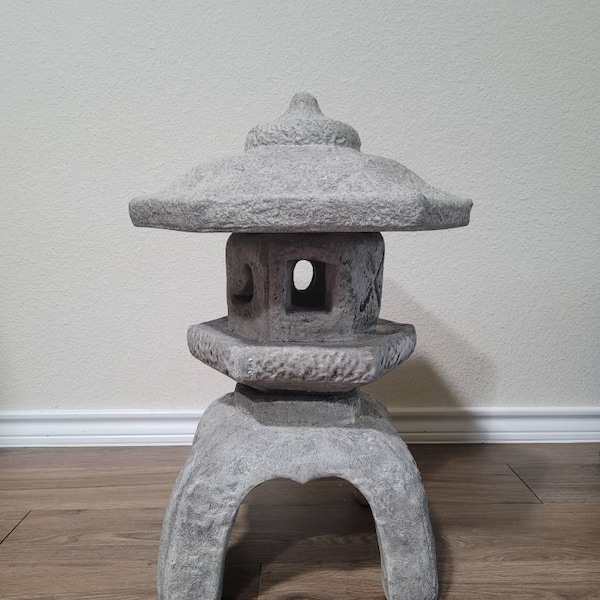 Solid Rock Stoneworks 3 Piece Japanese Lantern- Pre Aged - Etsy