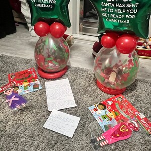 Personalised Elf Arrival Balloon Kit ELF BALLOON Elf POP Balloon - Etsy