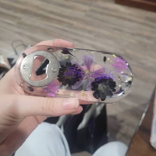 Galaxy Resin Keychain - Color Changing! Each One is Unique, One-of-a ...
