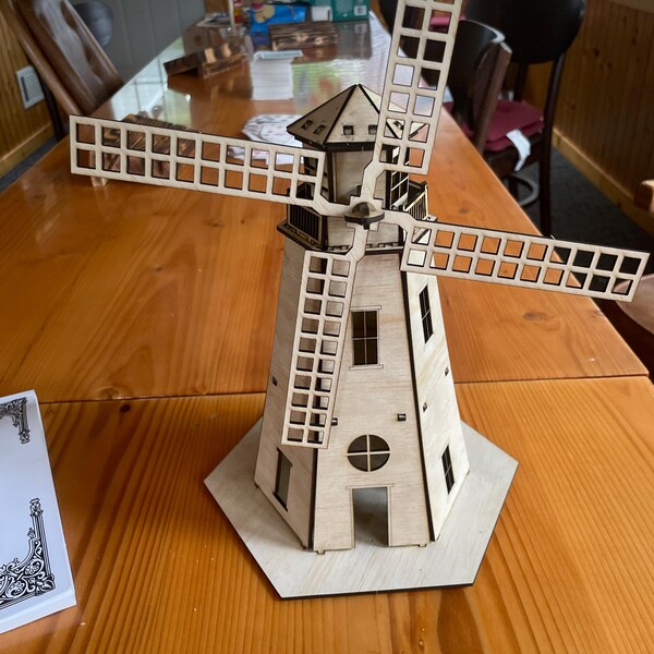 Dutch Windmill LASERCUT Files Vector Cdr Dxf Eps for Laser Cut or Cnc ...