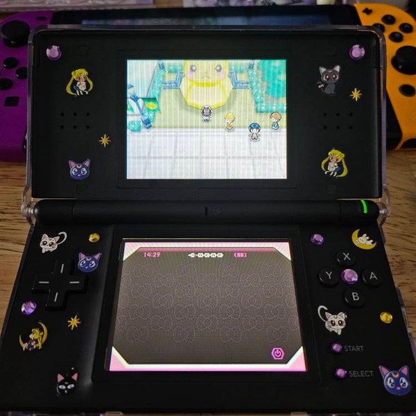 High Quality Custom Nintendo DS Lite Smoke Gray W/ Red Buttons - Etsy