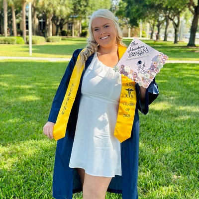 Custom Graduation Stole Class of 2022, Personalize Embroidery College ...