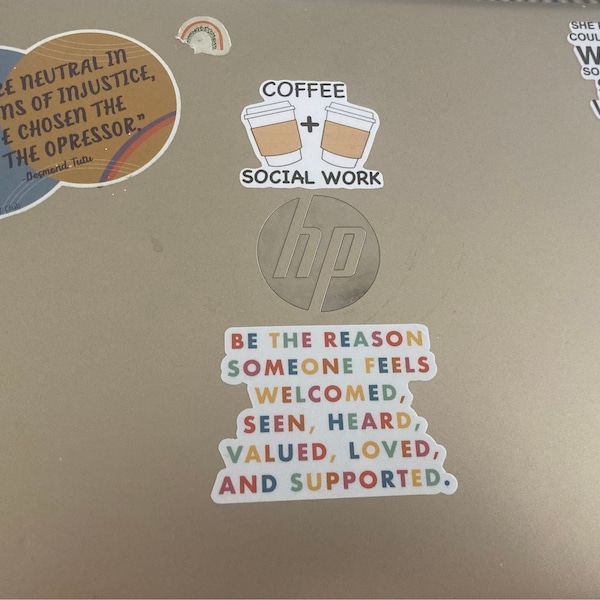 Be the Reason Sticker | Social Work | Be Kind Colorful Sticker ...