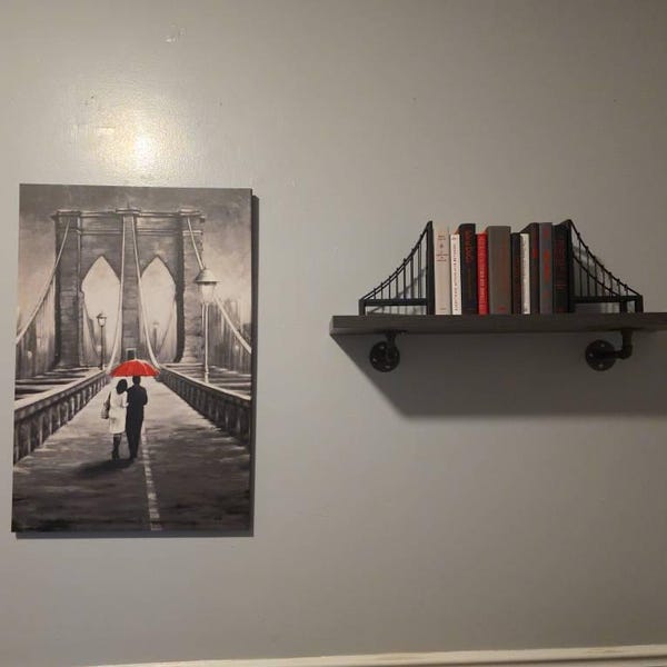 Red Black and White Decorative Book Stack - Etsy