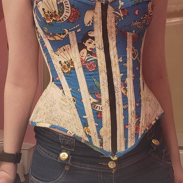 Cupped Corset Pattern! Abi - a Multi-cup Sized Cupped, Strapped, Corset ...