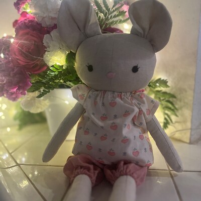 Mouse Sewing Pattern PDF Make a Cloth Mouse Doll / Stuffed - Etsy