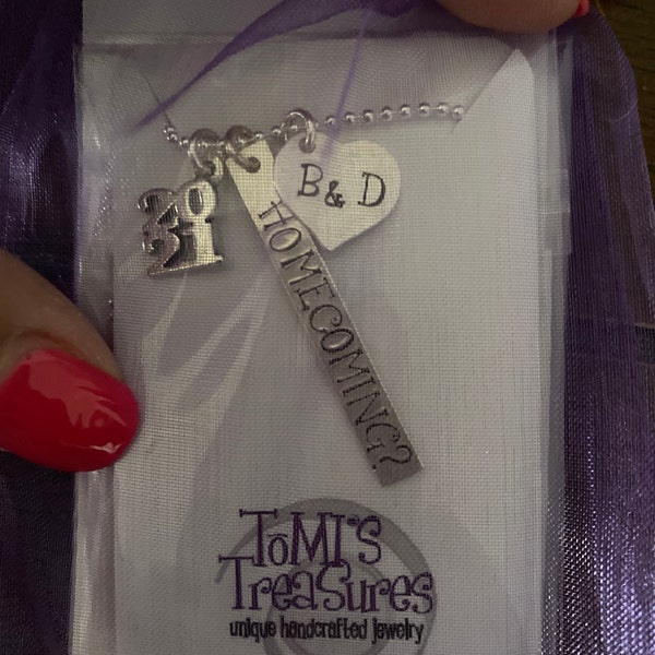 Homecoming Proposal Necklace, HOCO Proposal Necklace, Homecoming ...