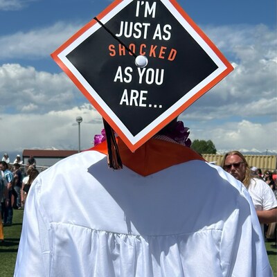 Football Athlete Touch Down Grad Cap Topper Graduation Gift Tassel ...