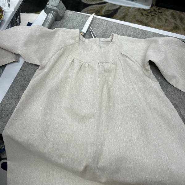 Easy Pattern A-line Round Waist Gathered Dress PDF Sewing Pattern for ...