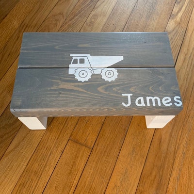 Personalized Small Step Stool, Kid Step Stool, Toddler Step Stool ...