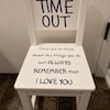 Time Out Chair Vinyl Decal Toddler Naughty Chair Sticker Toddler Time ...