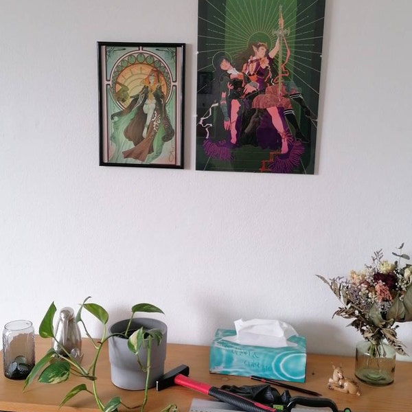 Yugioh Yami Yugi Pharaoh Atem Art Print Etsy