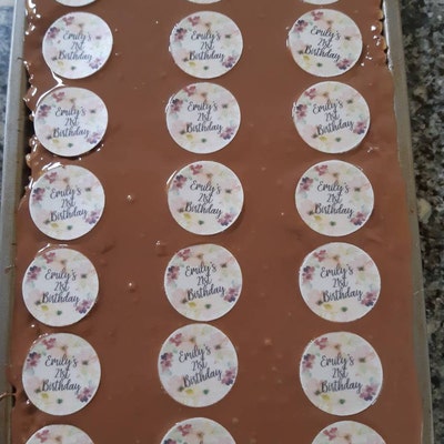 30 Personalised Edible Rice Paper Cupcake Toppers / Birthdays Pre Cut ...