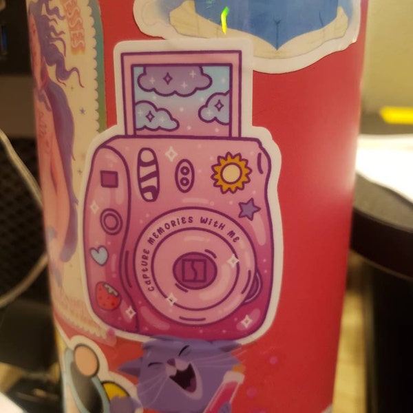 Camera Cute Aesthetic Vinyl Sticker - Etsy