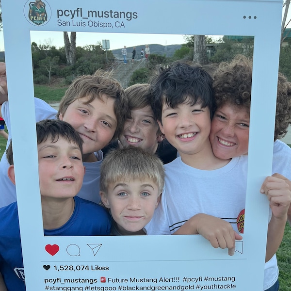Customizable Social Media Photo Frame for Birthday Parties & Events ...