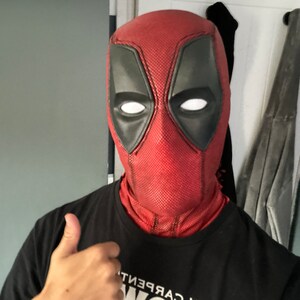 X-force Grey Deadpool Costume Cosplay Mask With Magnetic Eyes - Etsy