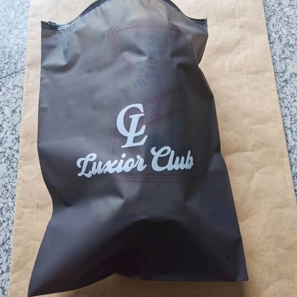 50-1000pcs Custom Matte Black Transparent Zip Lock Bags High Quality Plastic Bags Clothes Zipper ...