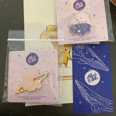 Cosmic Octopus Enamel Pin - Etsy