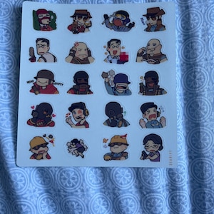 TF2 / Clear Sticker Sheet - Etsy