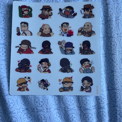 TF2 / Clear Sticker Sheet - Etsy
