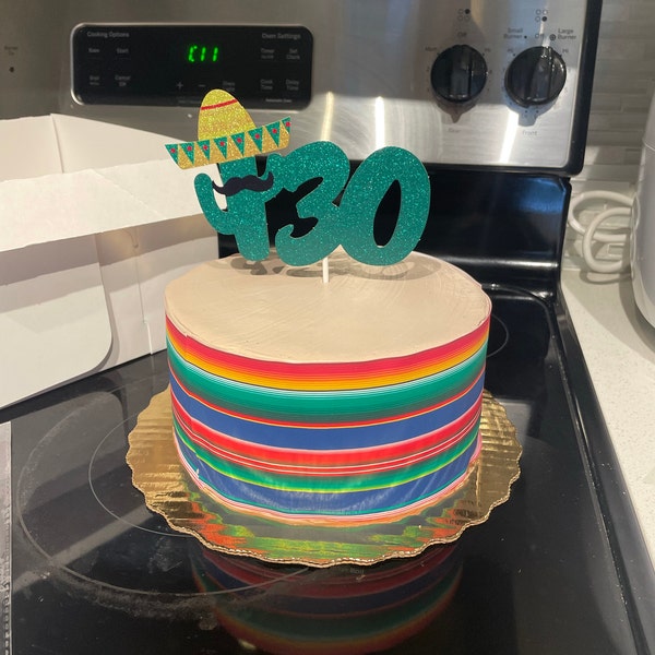 Mexican Serape Stripe Edible Cake Wrap or Donkey Piñata Cake Topper - Etsy