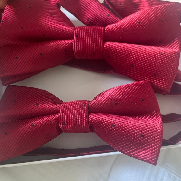 Black Bow Tie Best Man Groomsman Man of Honor Ring Bearer Request Gift ...