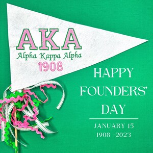 AKA 1908 Alpha Kappa Alpha Embroidery Design File 6 Sizes - Etsy
