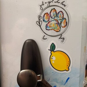 Just A Girl Who Loves Her Rescue Dog Sticker, Quotes Sticker, Dog Lover ...