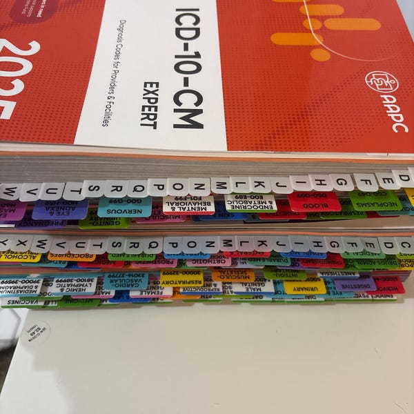2025 ICD-10-CM - Tabbing System | Medical Coding Tabs | Book Tabs (book ...