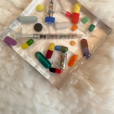 Large Chill Pill Wall Clock With Sprinkles - Etsy