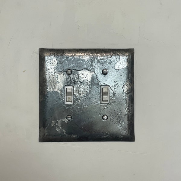 Fire Cooked Wrought Iron Double Switch Plate – Handmade - Etsy
