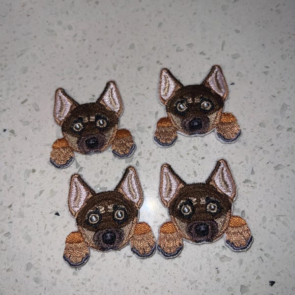 Husky Charm Patch: Embroidered Velcro Dog Badge / Patch - Iron-on / Sew ...