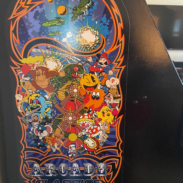 Mame Multicade Classics Side Art Arcade Cabinet Graphics Decals ...