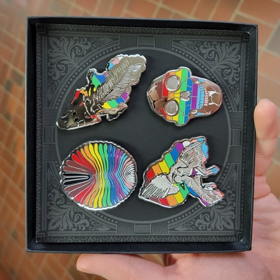 Queerlobites Pride Flag Trilobite Enamel Pin - Etsy