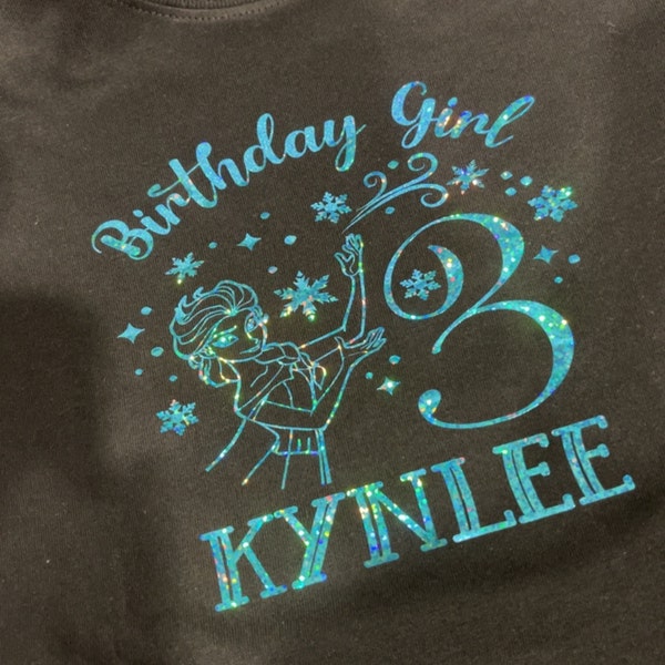 Elsa Birthday Girl 3rd Birthday Queen Elsa Princess Birthday INSTANT ...
